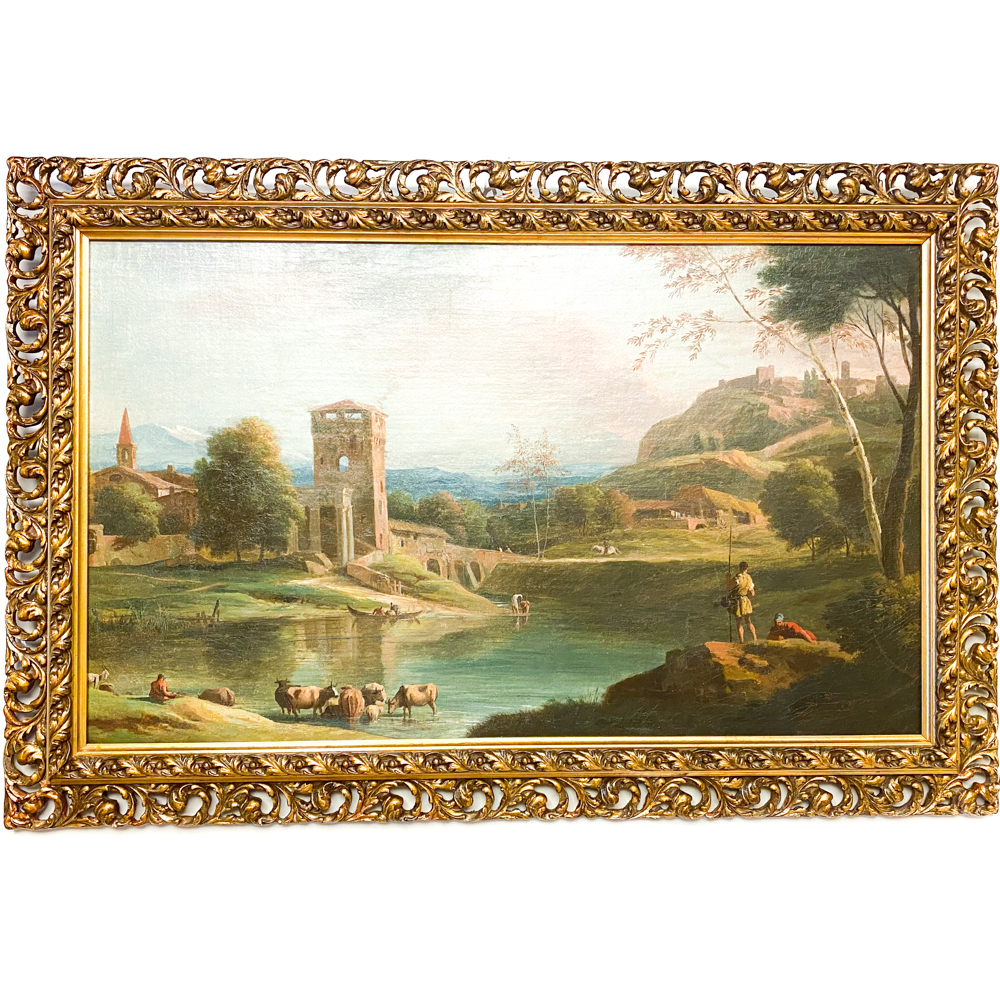 Oil on canvas - Marco Ricci - Italy 18th century - Dipinti antique on ...
