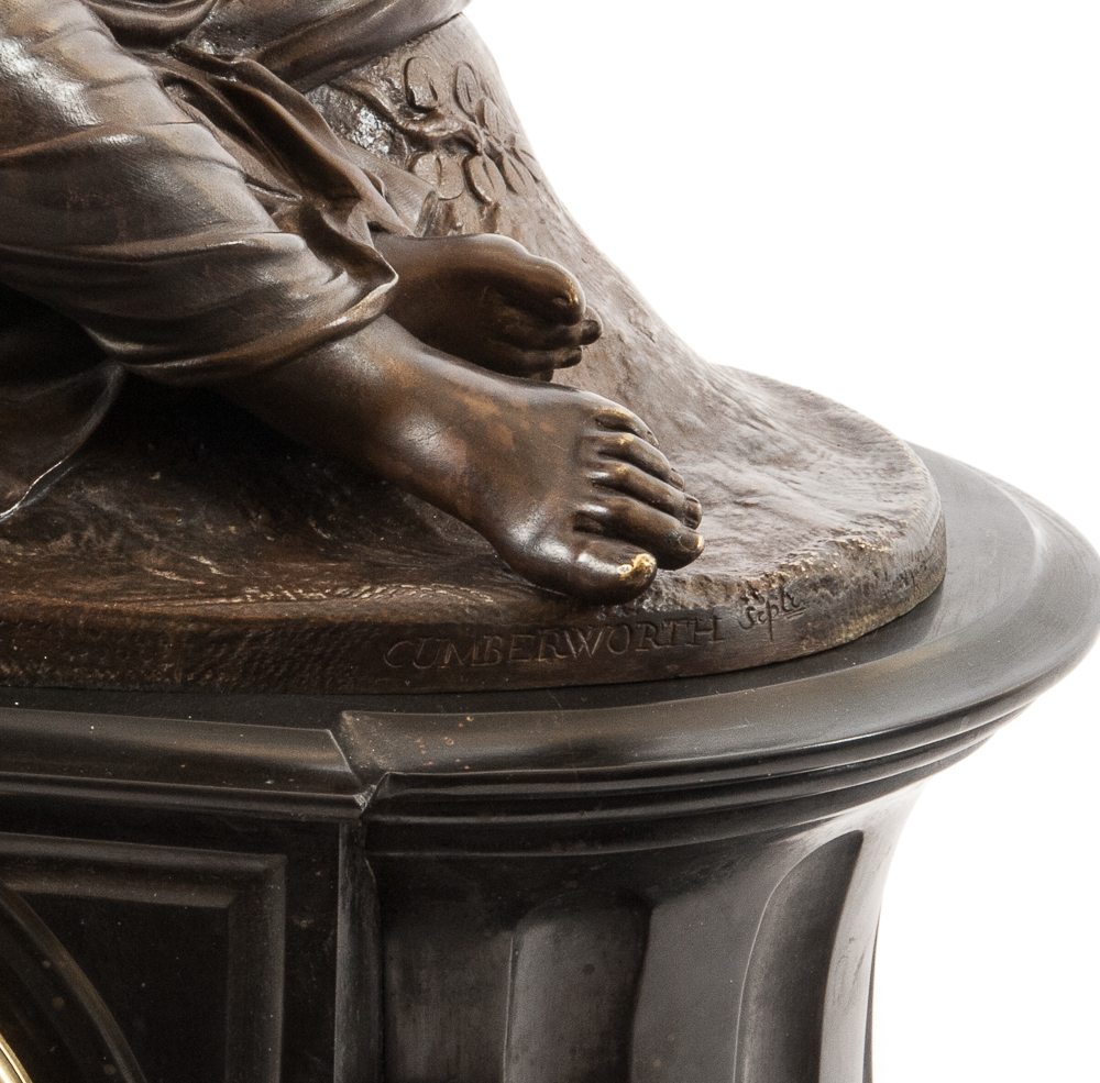Fireplace clock with sculpture - Cumberworth - 1800s France - Orologi ...