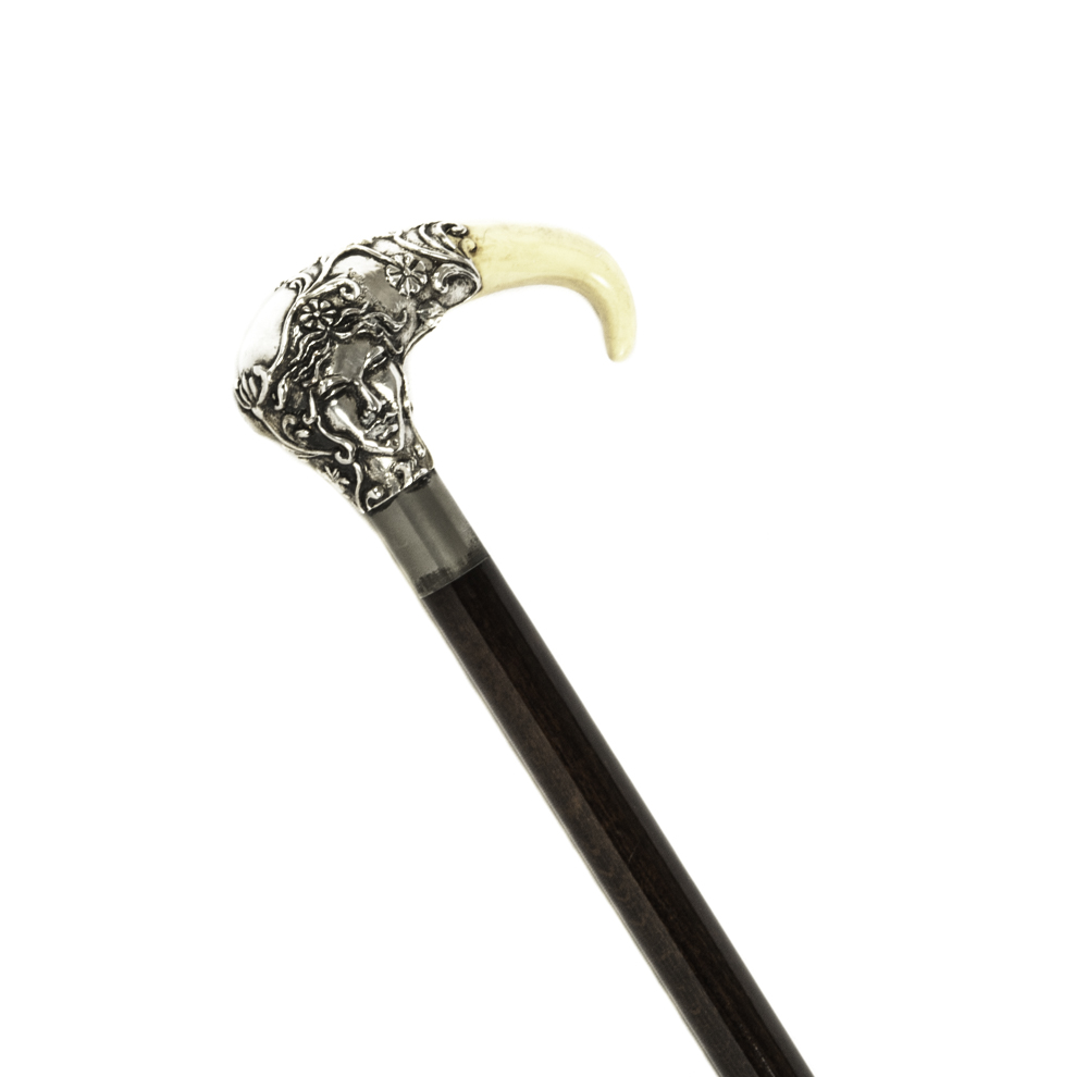 Bastone Liberty - legno e argento - Italia 1900 - Vendita Varie d'epoca ...