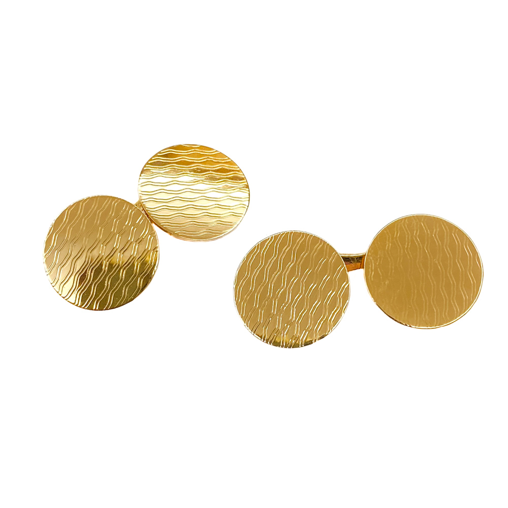 Coppia di gemelli in oro rosso 18 karati - Italia anni '50 - Vendita ...